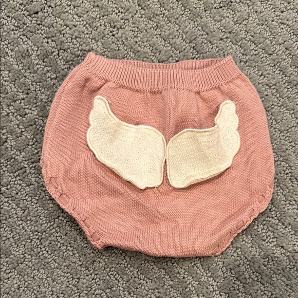 carmelo | Accessories | Charming Knit Diaper Cover With Angel Wings ...